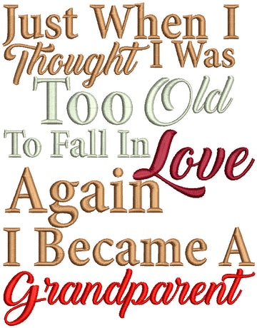 Grandparents Embroidery Designs – Embroiderymonkey
